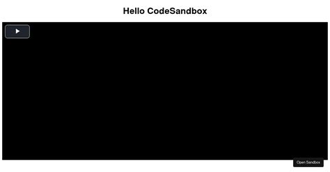 Video Js With React Typescript Forked Codesandbox