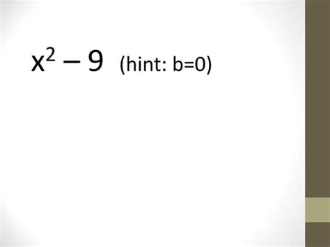 Factoring Quadratics Ex 4 Ppt