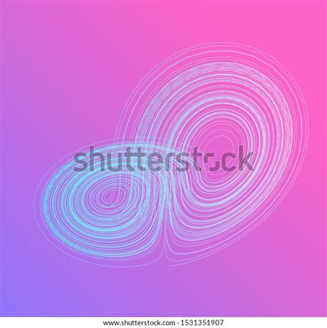 3d Vector Visualisation Lorenz Attractor System Stock Vector Royalty Free 1531351907