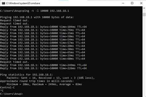 How To Perform Packet Loss Test On Windows