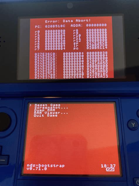 Red “data Abort” Error When Opening Transferred Pokémon Hg Save R 3dspiracy