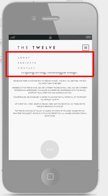 Responsive Solutions To Design Menu Navigation In Low Resolution Mobile Screens