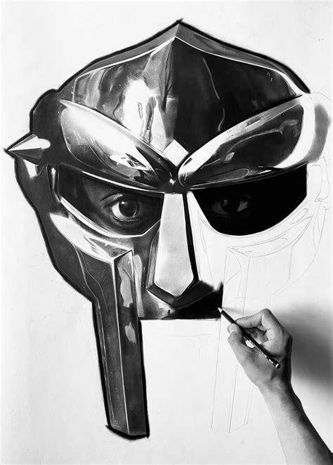 Mf Doom Poster Print Mask Etsy