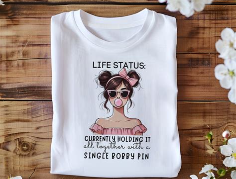 Sassy Girl With Bobby Pin Png Funny Graphic By Deenaenon · Creative