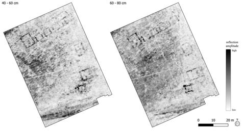 Selection Of GPR Depth Slices Between 40 And 80 Cm Below Modern Download Scientific Diagram