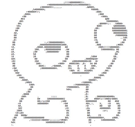 Random Ascii Picture From Art Fsjal