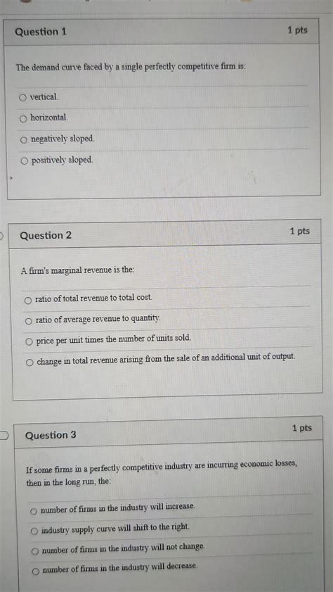 Solved The Demand Curve Faced By A Single Perfectly Chegg