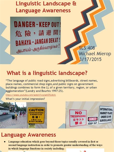 Linguistic Landscape Multilingualism Linguistics
