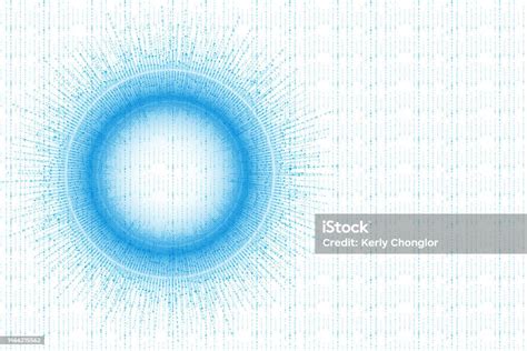 Big Data Visualization Technology Abstract Binary Code Protection Background Stock Illustration