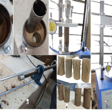 A Compaction Of Specimen To Mdd And Omc B Inserting Sampler Tube C