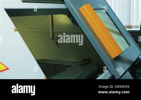 Laboratory Assistant Places The Chip In An X Ray Scanner To Detect Defects X Ray Technology And