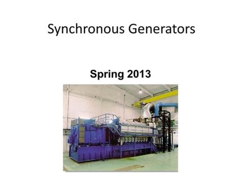 Lec 03 Equivalent Circuit Of A Synchronous Generator Ppt
