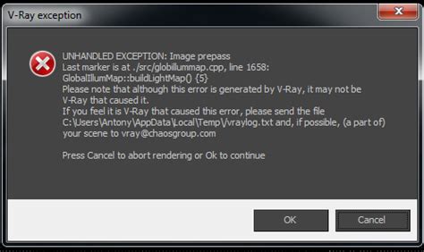 اخطار unhandled exception هنگام رندر گرفتن آکادمی جهان مکس