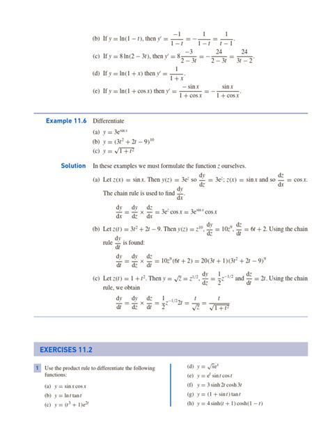 Revision Questions Differentiation Pdf Derivative Trigonometric Functions