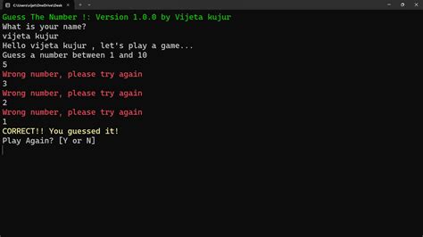 GitHub Vijetakujur GuessTheNumber This C Project Created In Visual Studio Is A Fun And