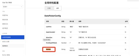 全局配置datePicker format不生效 Issue Tencent tdesign vue GitHub