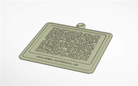 3d Design Qr Code Tinkercad