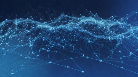 An Abstract Illustration Of Data Flowing Through A Network Of Nodes And Interconnected Premium