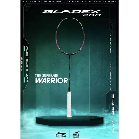Li Ning Bladex 200 Badminton Racket Free String And Grip Lazada
