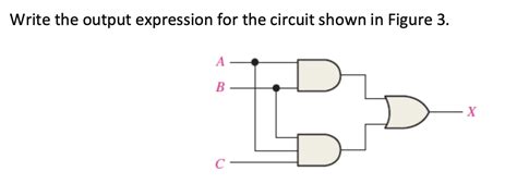 Solved Write The Output Expression For The Circuit Shown In