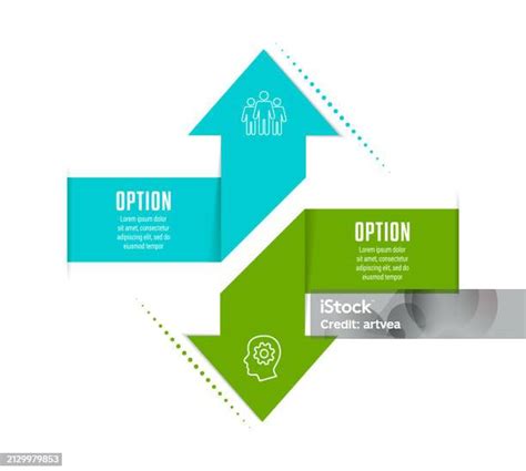 인포그래픽 요소 반대 방향의 두 개의 화살표 인포그래픽 3에 대한 스톡 벡터 아트 및 기타 이미지 3 4 8 Istock