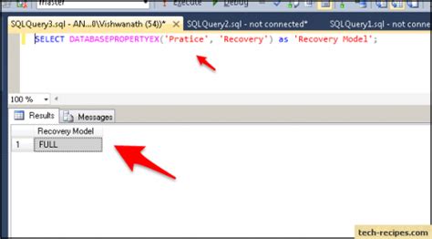How To Identify The Recovery Model Of A Database In SQL Server