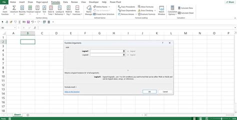 Ms Excel Xor Function To Evaluate Logical Conditions