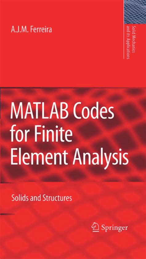 Matlab Codes For Finite Element Analysis