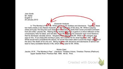 29 Character Analysis Essay Format  Scholarship