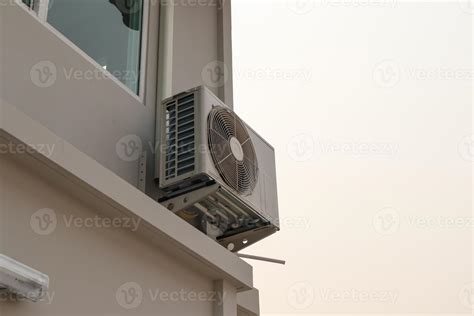 Air Condition Outdoor Unit Compressor Install Outside The House 13002011 Stock Photo At Vecteezy