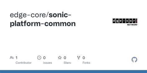 Github Edge Coresonic Platform Common