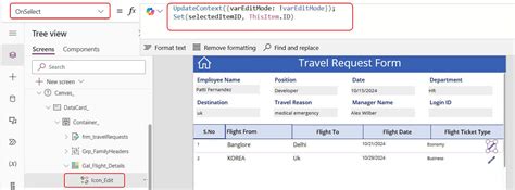 How To Show Repeating Table Data From Sharepoint List In Power Apps