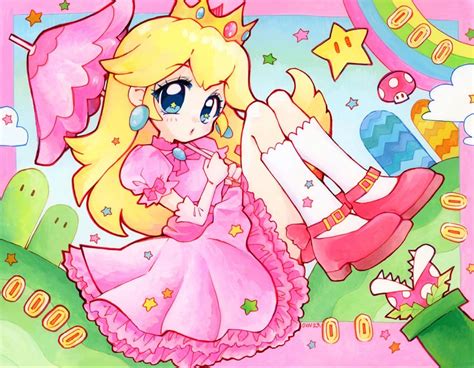 Princess Peach And Piranha Plant Mario Drawn By Oceaninspace Danbooru