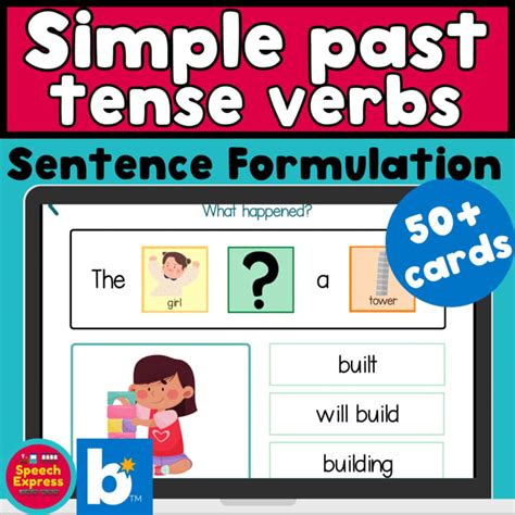 Past Tense Verbs Speech Therapy Boom Cards™ Digital Resource Tpt