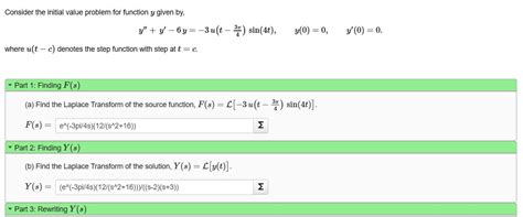 Solved Consider The Initial Value Problem For Function Y