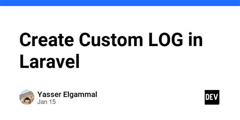 Create Custom Log In Laravel Dev Community