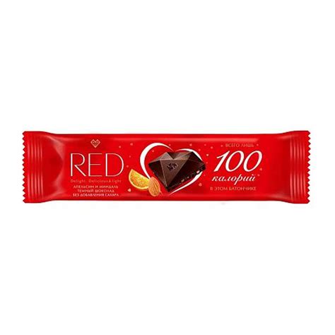 Red Шоколад тёмный Апельсин и миндаль 85 грамм купить с доставкой по выгодным ценам в