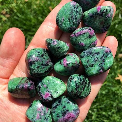 Ruby Zoisite Beads Etsy