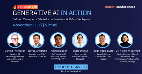 Packt Virtual Conferences On Linkedin Generativeai Aiconference Techinnovation Enterpriseai