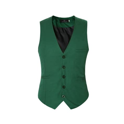 Cloudstyle Mens V Neck Dress Suit Business Casual Waistcoat 5 Button