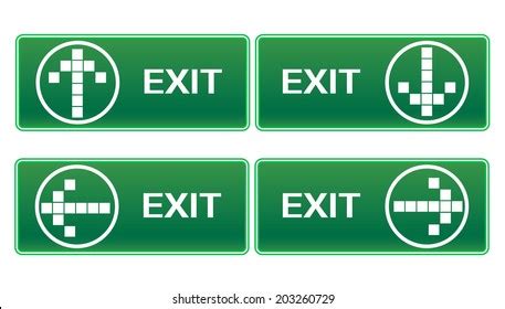 Exit Symbol Stock Vector Royalty Free 203260729 Shutterstock