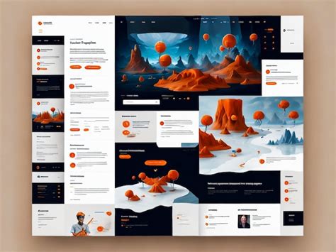 Premium Ai Image Modern User Interface Design Template Mockups Ui Ux