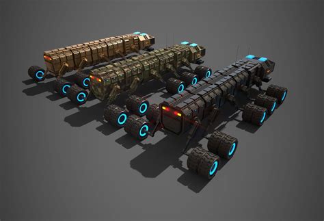 Rover Three Modular 3d Render Digital Art By Apuart