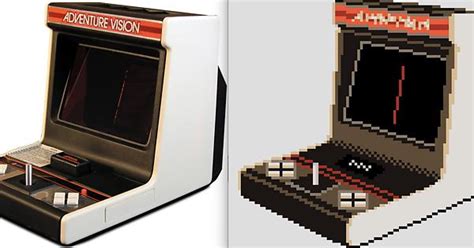 Retropie Pixel Theme Artwork Entex Adventure Vision Album On Imgur