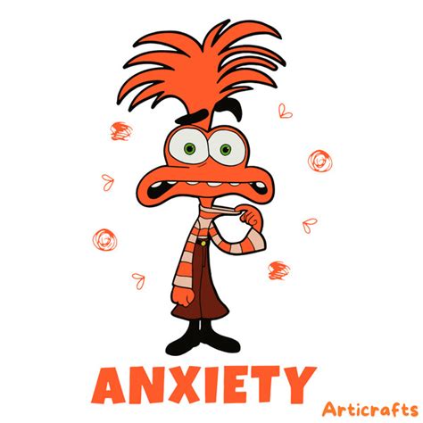 Inside Out Anxiety Disney Character Svg Digital Download Fil Inspire