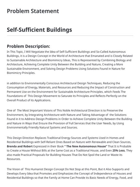 Problem Statement Pdf Sustainability Renewable Energy