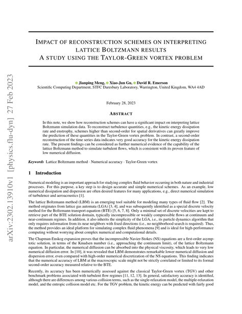Pdf Impact Of Reconstruction Schemes On Interpreting Lattice