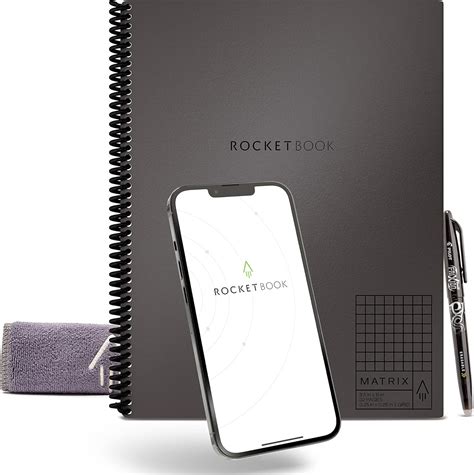 Rocketbook Matrix Smart Digitally Connected Graph Notebook Gearmusthave
