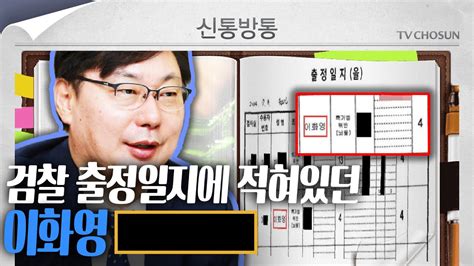 신통방통 ‘검찰 술자리 벌였다던 이화영 출정일지엔 ‘ooo Oo Youtube