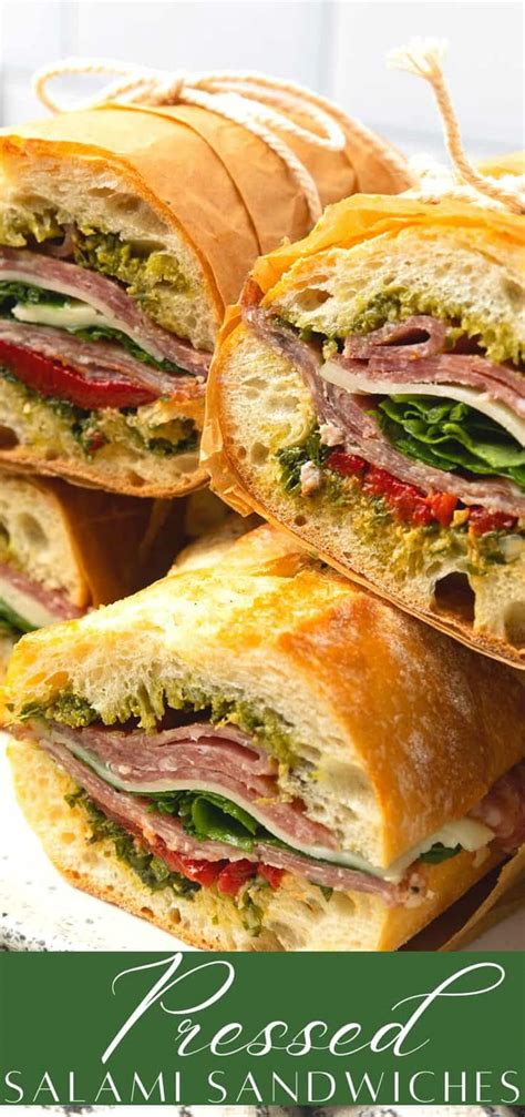 Salami Sandwich Salami Sandwich Cooking Cold Sandwiches